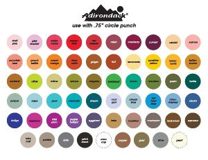 Tim Holtz Alcohol Ink Chart-printable - Shades of Clay