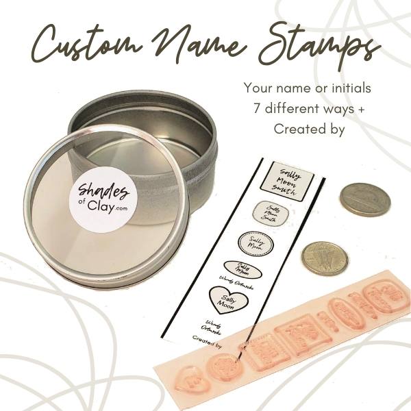 Custom Name Stamps - Your Name (and or Initials) 7 Different Ways ...