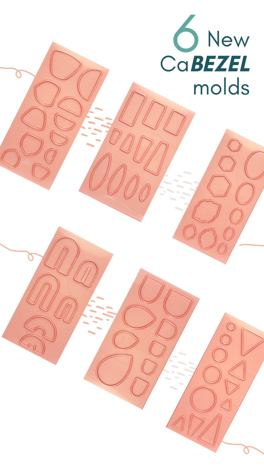 6 New CaBEZEL Jewelry Molds now available for you! - Shades of Clay